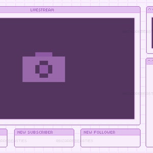 Editable Stream Overlay Pack Pixel Art, Computer Windows, Twitch ...