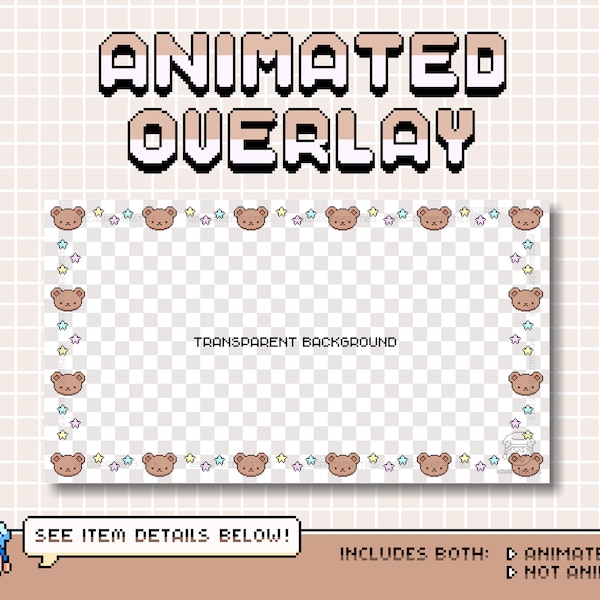 Kawaii Pixel Borders Twitch - Etsy