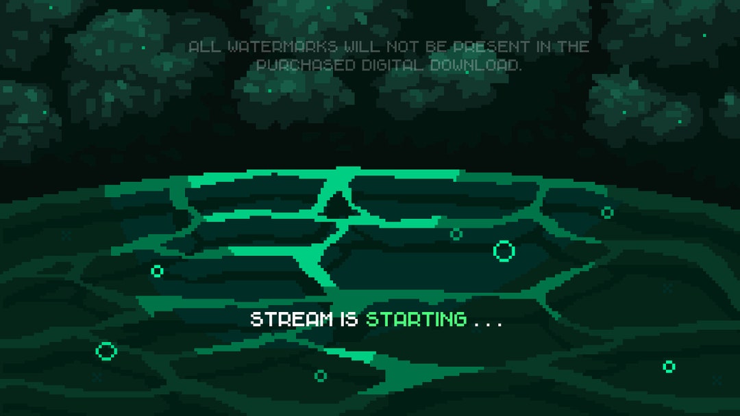 Cute 4x Animated Twitch Stream Screens Pack ~ Pixel Art ~ Starting ...