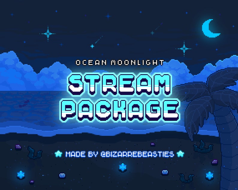 Pixel Art Twitch Stream Package - Animated Overlays, Scenes, Panels ...