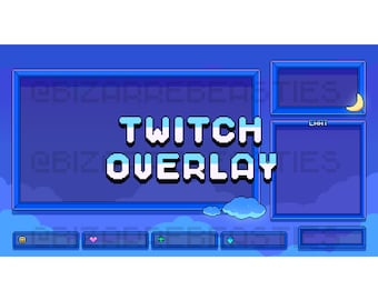 Pixel Twitch Overlay - Etsy