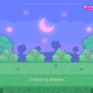 Cute 4x Animated Twitch Stream Scenes Pack ~ Stream is Starting, Ending ...