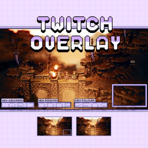 Cute Animated Webcam Overlay 8bit Pixel Art All-in-one - Etsy