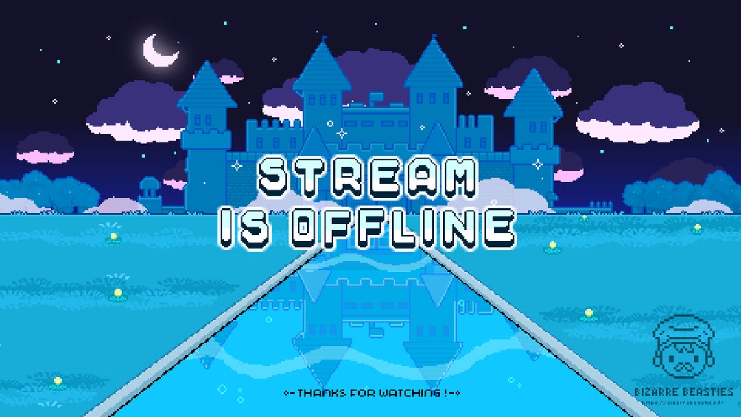 Cute 4x Twitch Stream Animated Offline Banners~ 8bit Pixel Art ...