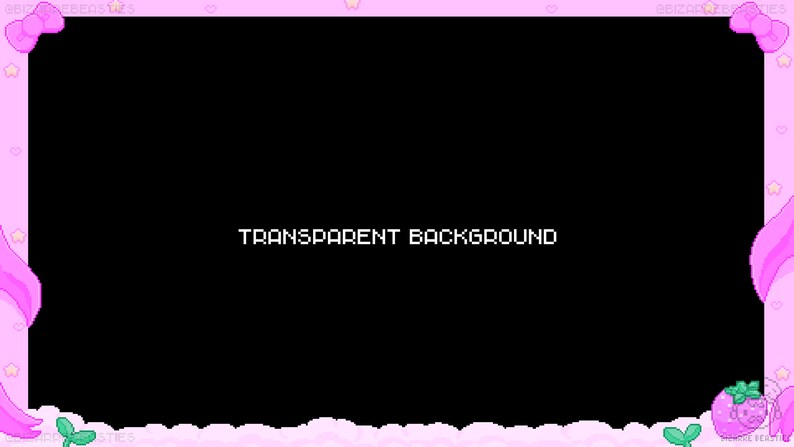 Cute Animated Stream Overlay Border for Twitch OBS Youtube - Etsy