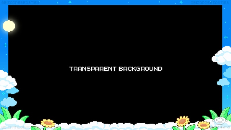 Cute Animated Stream Overlay Border for Twitch, Youtube ~ Twitch ...