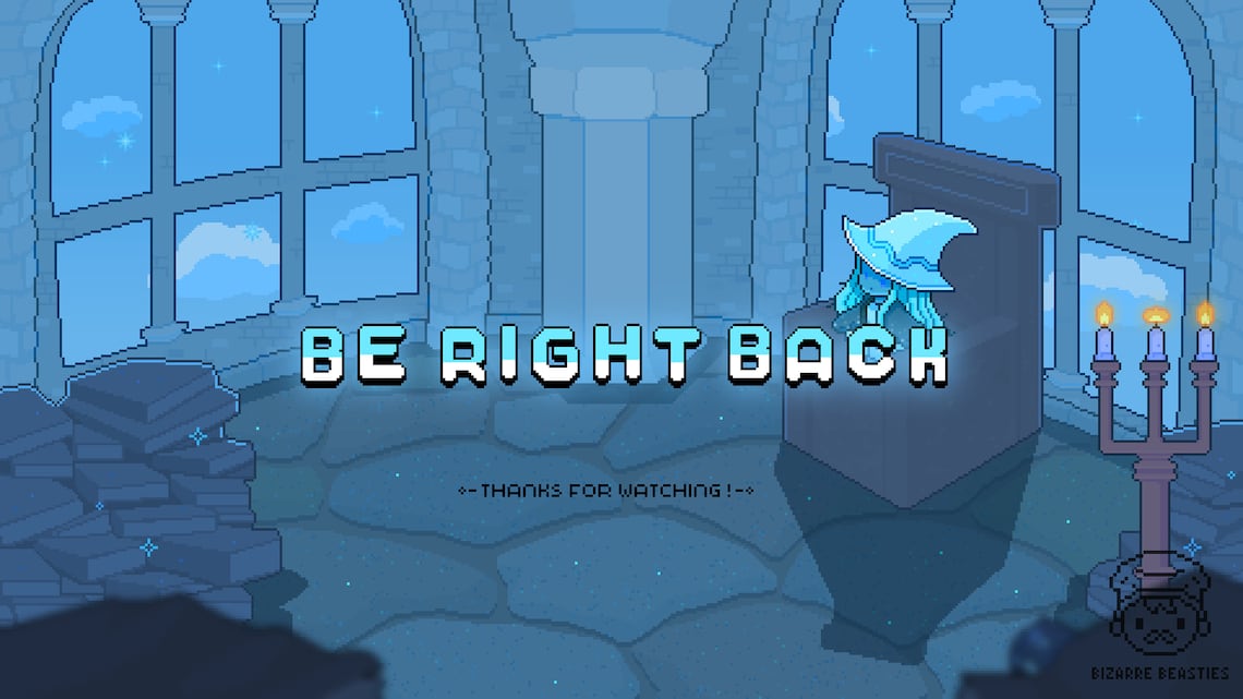 4x Cute Premium Twitch Animated Offline Banners ~ Pixel Art Stream ...
