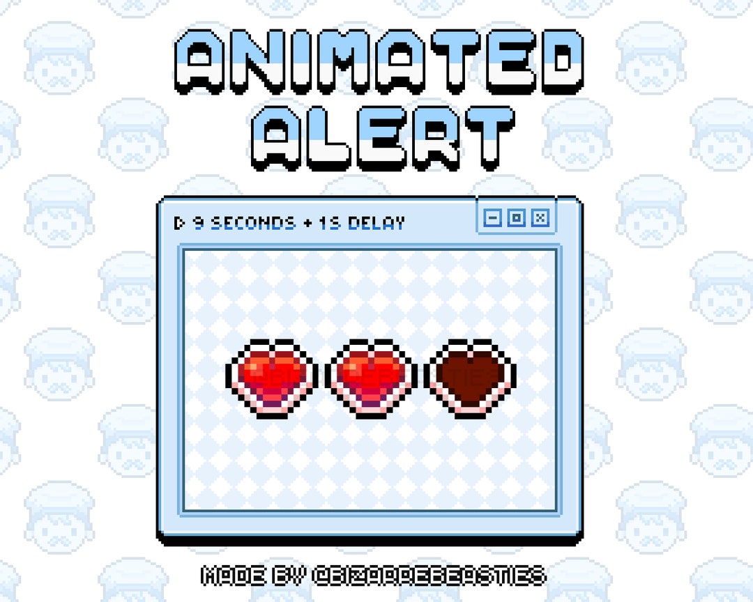 Cute Animated Stream Alert ~ Twitch Alert, Alert Box, Animated Alert ...