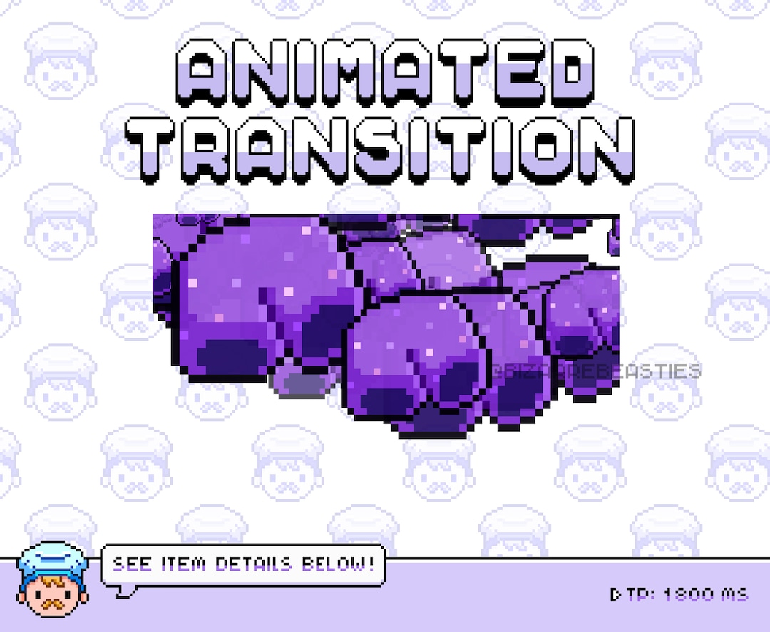 Cute Animated Twitch Stinger Transition ~ Animated Stream Transitions ...
