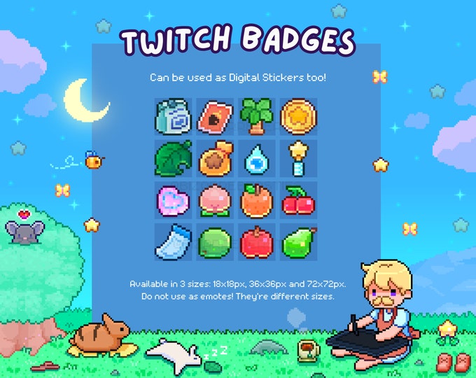Pixel Peepo Sub/bit Badges - Etsy Canada