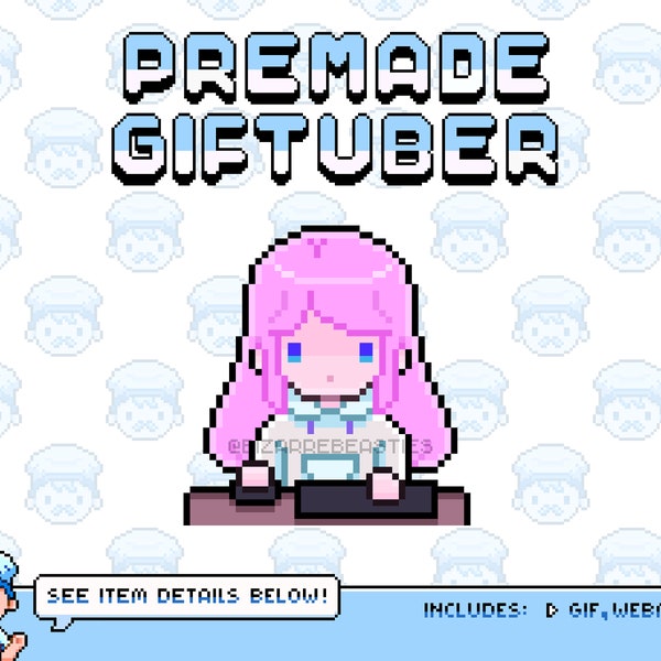 Pink Hair Vtuber - Etsy