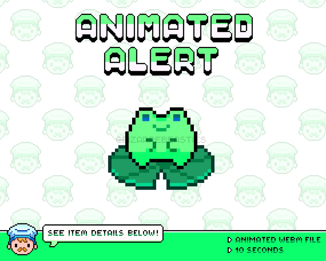 Cute Animated Stream Alert Twitch Alert Alert Box Animated - Etsy