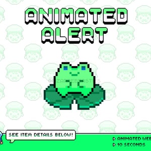 Cute Animated Stream Alert Twitch Alert Alert Box Animated - Etsy