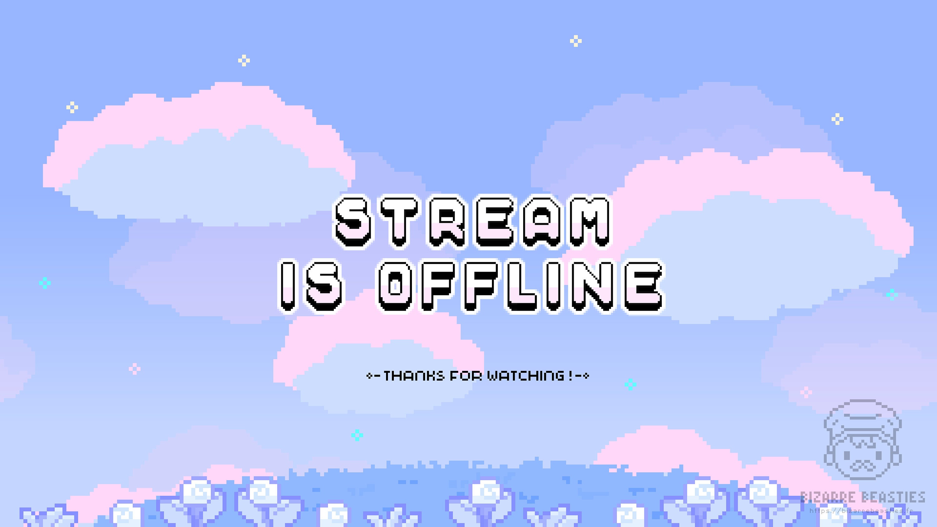 Cute 3x Animated Twitch Stream Screens Pack 8bit Pixel Art - Etsy Canada