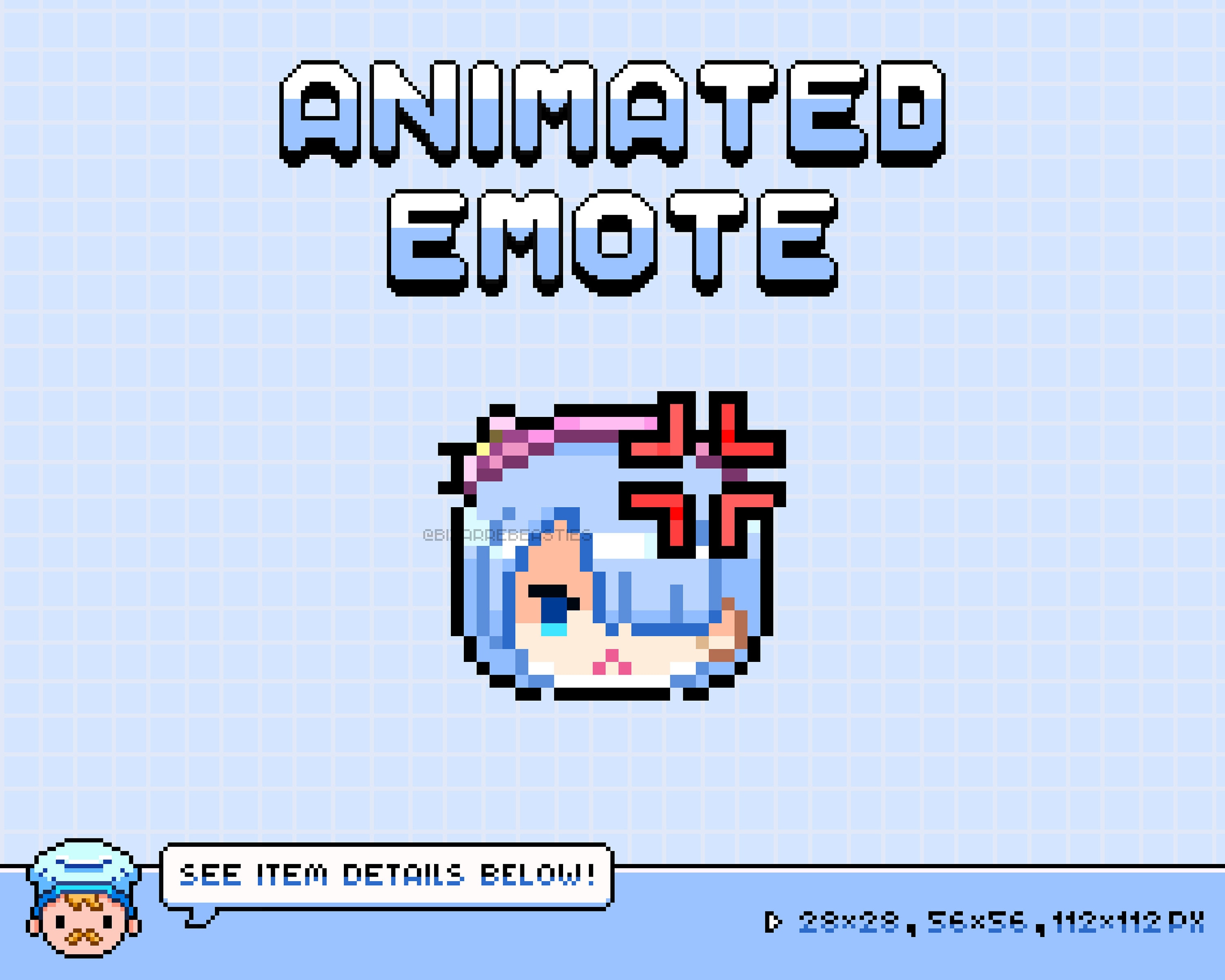 Cute Animated Emotes Twitch Pixel Art Emotes Stream - Etsy Israel