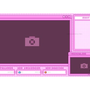 Pixel Art Animated Stream Overlay Pack: Twitch Overlays, Fullscreen, Webcam, Vtuber, Alerts ...