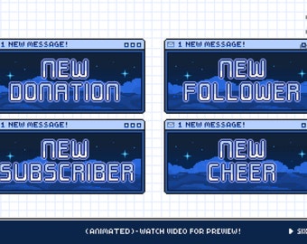 8 X Cute Gengar Animated Twitch Alerts Twitch Alerts Pack - Etsy