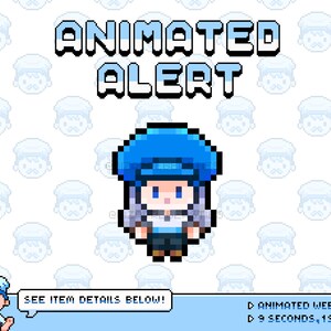 Cute Animated Stream Alert Twitch Alert Alert Box Animated - Etsy