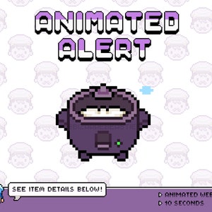 Cute Animated Stream Alert Twitch Alert, Alert Box, Animated Alert ...