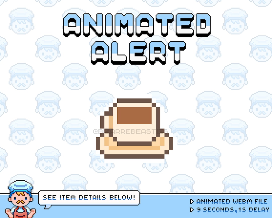 Cute Animated Stream Alert ~ Twitch Alert, Alert Box, Animated Alert ...