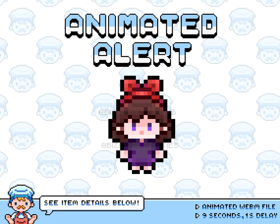 Cute Animated Stream Alert Twitch Alert, Alert Box, Animated Alert ...