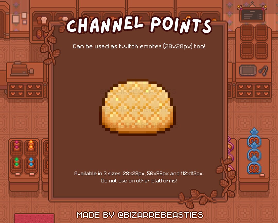 Twitch Emote / Channel Point Pixel Art Stream Bits, Channel Rewards ...