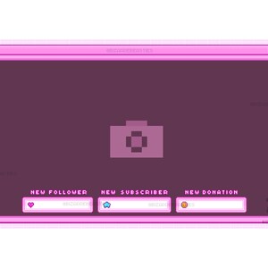 Pixel Art Animated Stream Overlay Pack: Twitch Overlays, Fullscreen, Webcam, Vtuber, Alerts ...
