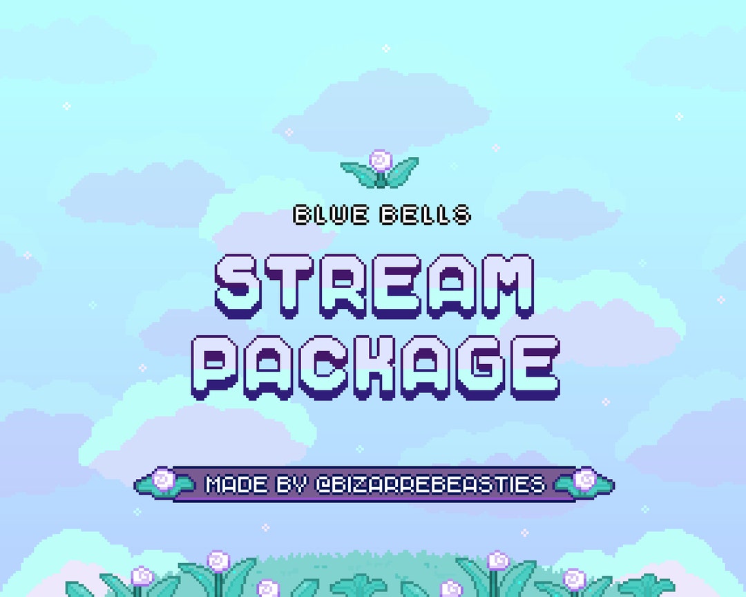 Pixel Art Animated Stream Package for Twitch, Youtube: Stream Overlays ...