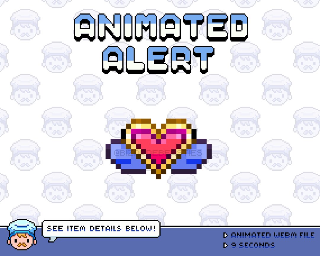 Cute Animated Stream Alert ~ Twitch Alert, Alert Box, Animated Alert ...