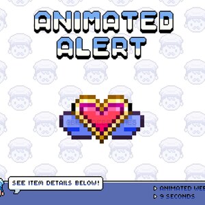 Cute Animated Stream Alert ~ Twitch Alert, Alert Box, Animated Alert ...
