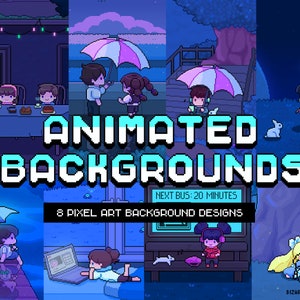8x Cute Premium Animated Backgrounds for Streaming, Twitch, Youtube ...