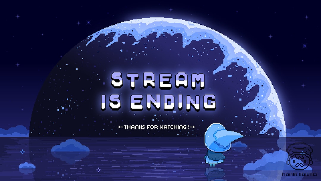4x Cute Premium Twitch Animated Offline Banners ~ Pixel Art Stream ...