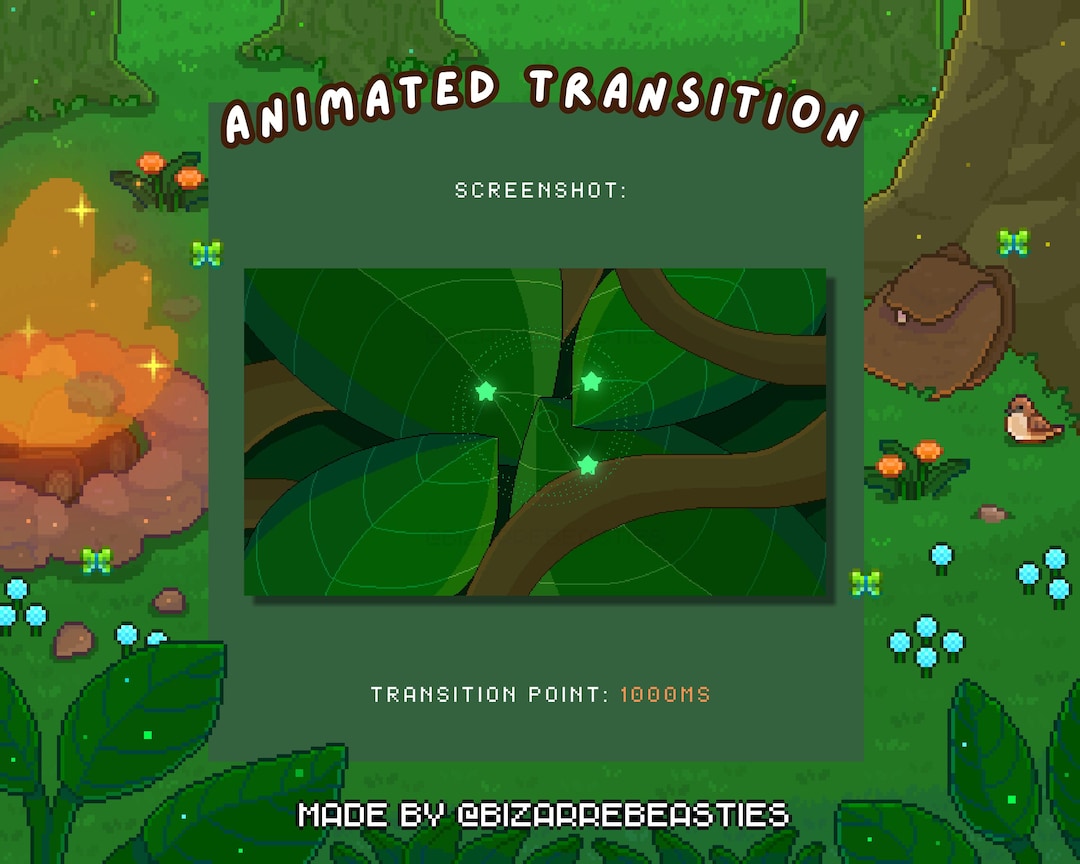 Animated Twitch Stinger Transition - Cute Pixel Art Animation Stream ...