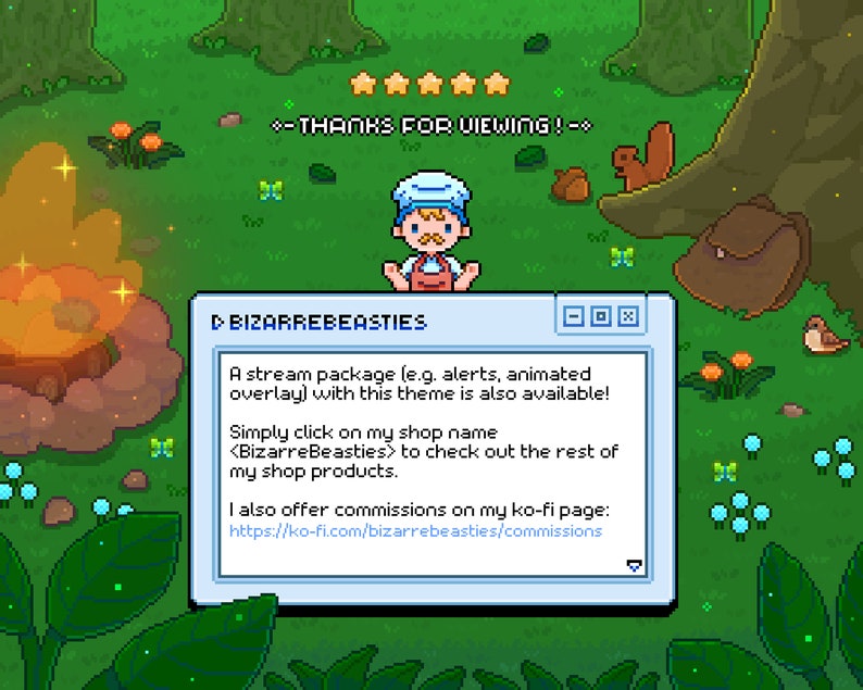 4 Cute Pixel Art Animated Stream Scenes Pack for Twitch, Youtube ...