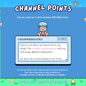 Cute Twitch Emote or Channel Point - Pixel Art Stream Subscriber ...