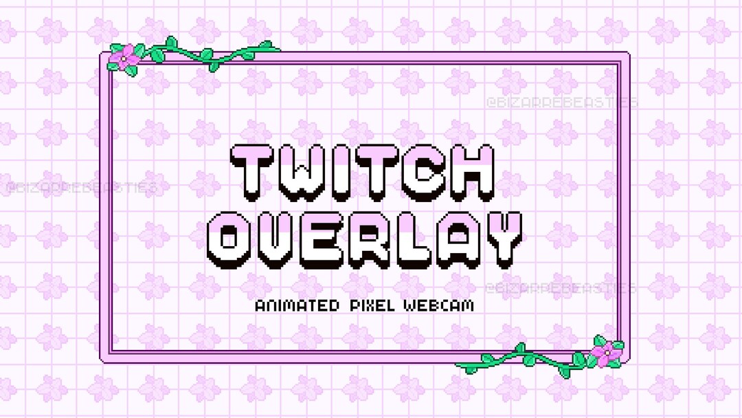 Cute Animated Webcam Overlay 8bit Pixel Art All-in-one GIF - Etsy