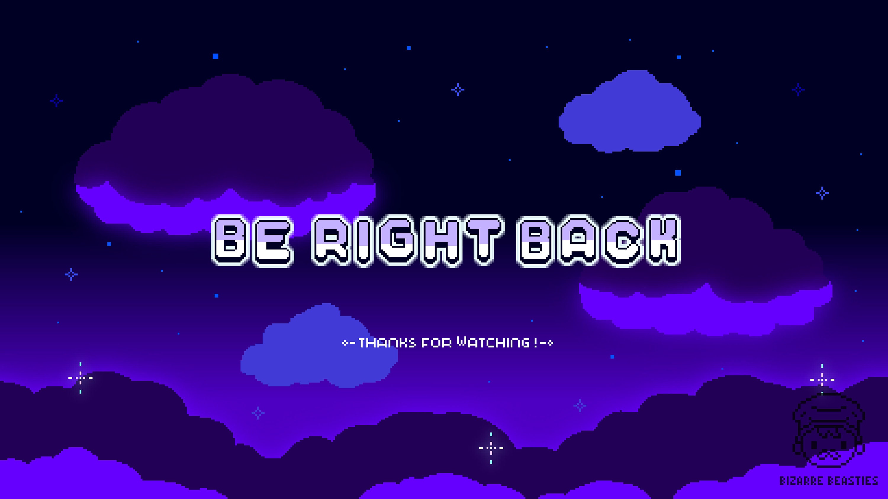 Cute 4x Animated Twitch Stream Screens 8bit Pixel Art - Etsy
