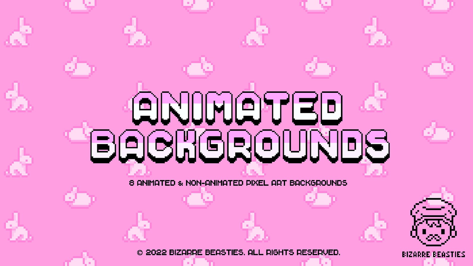 8x Cute Animated Backgrounds Pack for Streaming, Twitch, Youtube, Zoom ...