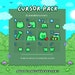 Kawaii Mouse Cursors Pack - 12 Designs - Desktop Decor, Cute Pixel Art ...