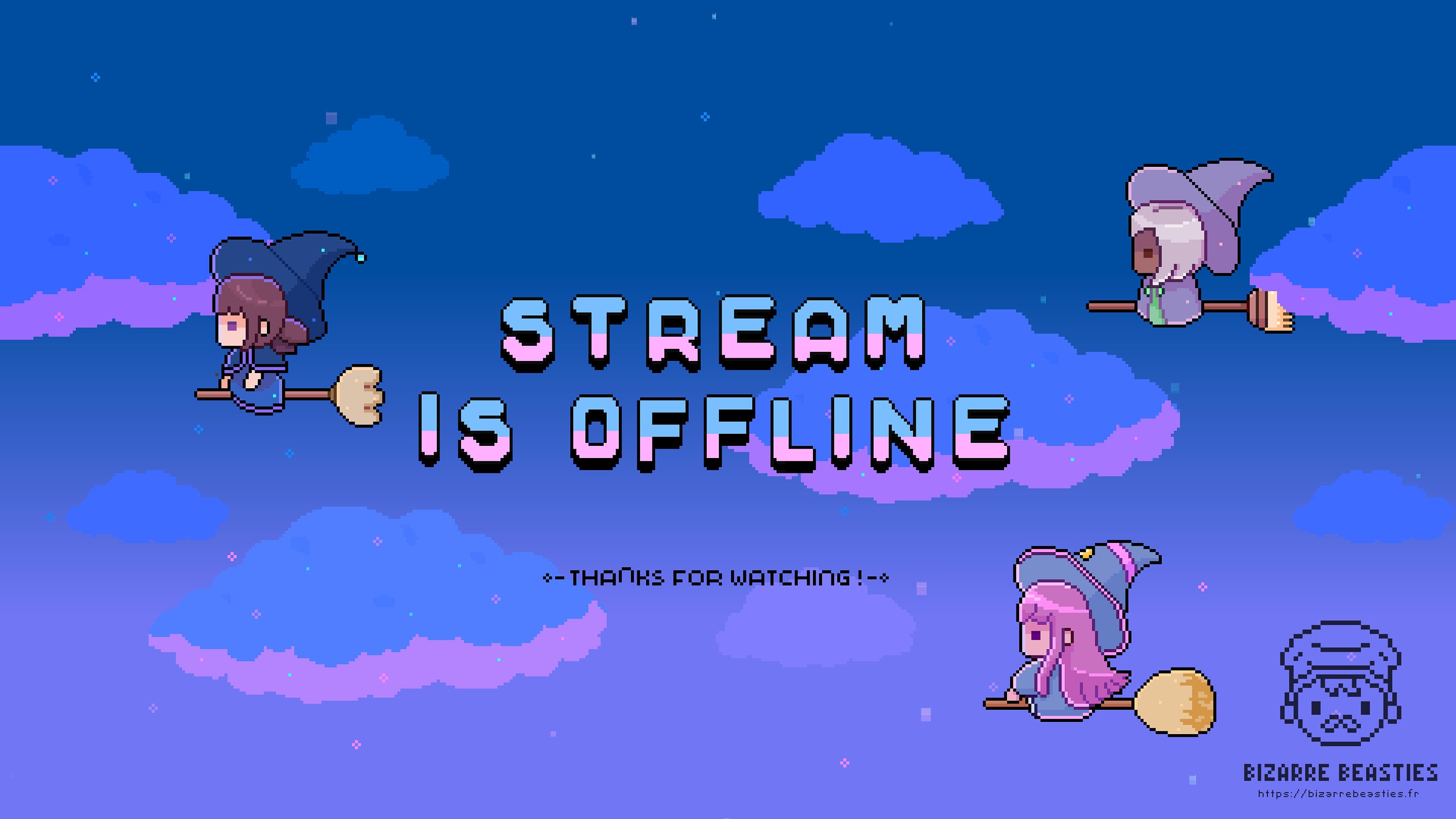 Cute 3x Premium Animated Twitch Offline Banners 8bit Pixel | Etsy