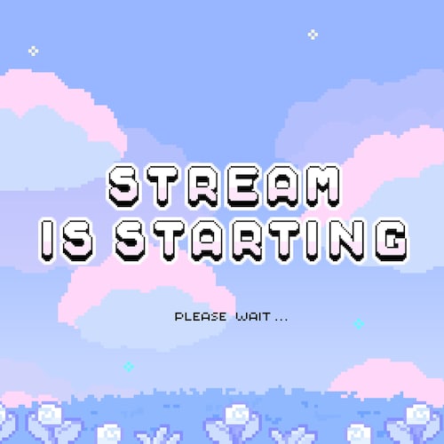Cute 3x Animated Twitch Stream Screens Pack 8bit Pixel Art - Etsy