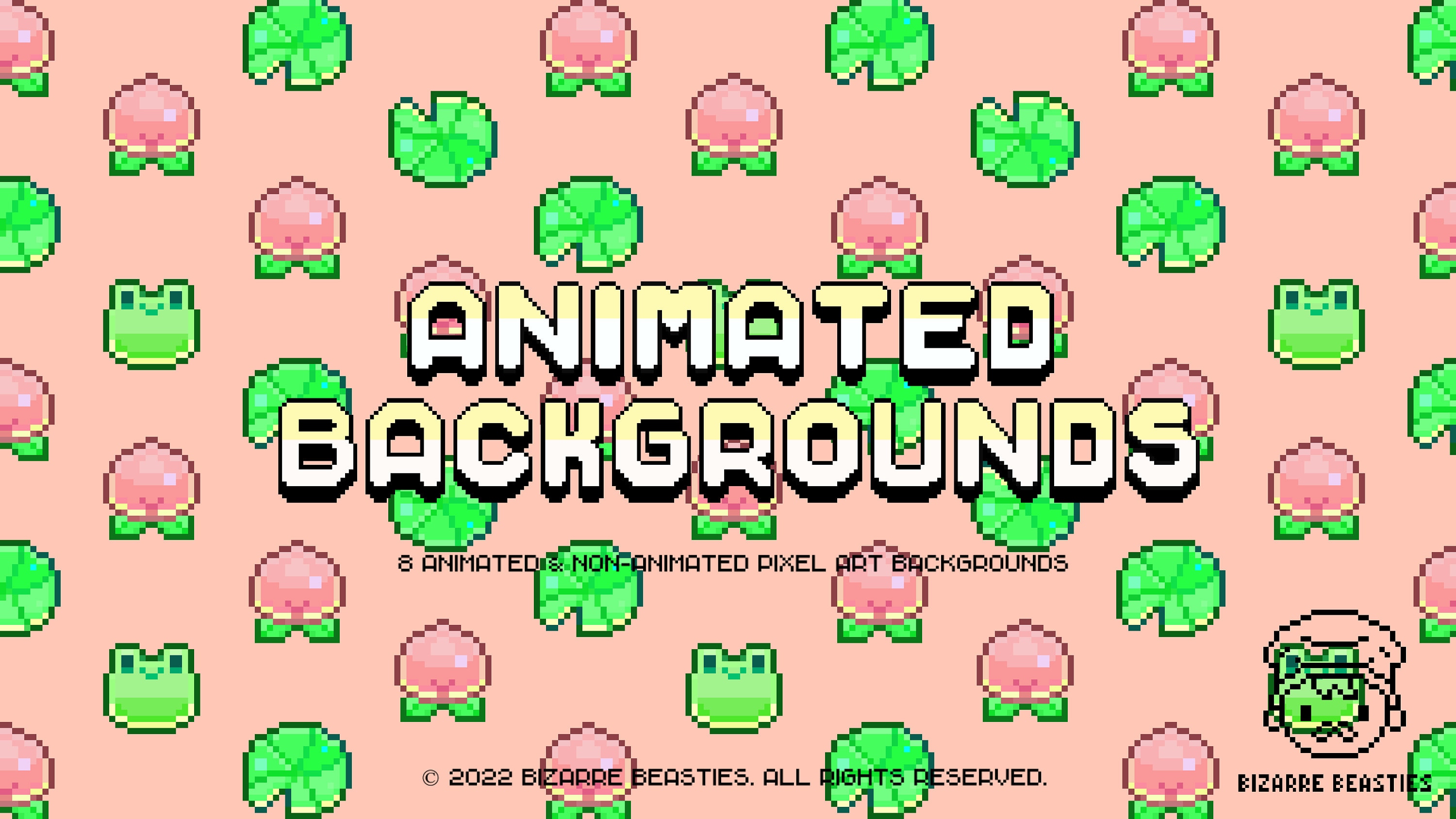 8x Cute Animated Backgrounds Pack for Streaming Twitch - Etsy
