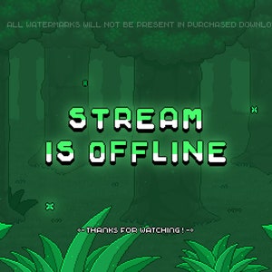 Cute 4x Animated Twitch Stream Scenes Pack~ Pixel Art Animation Screens ...