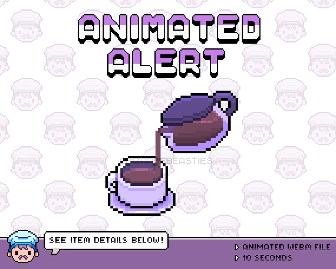 Cute Animated Stream Alert ~ Twitch Alert, Alert Box, Animated Alert ...