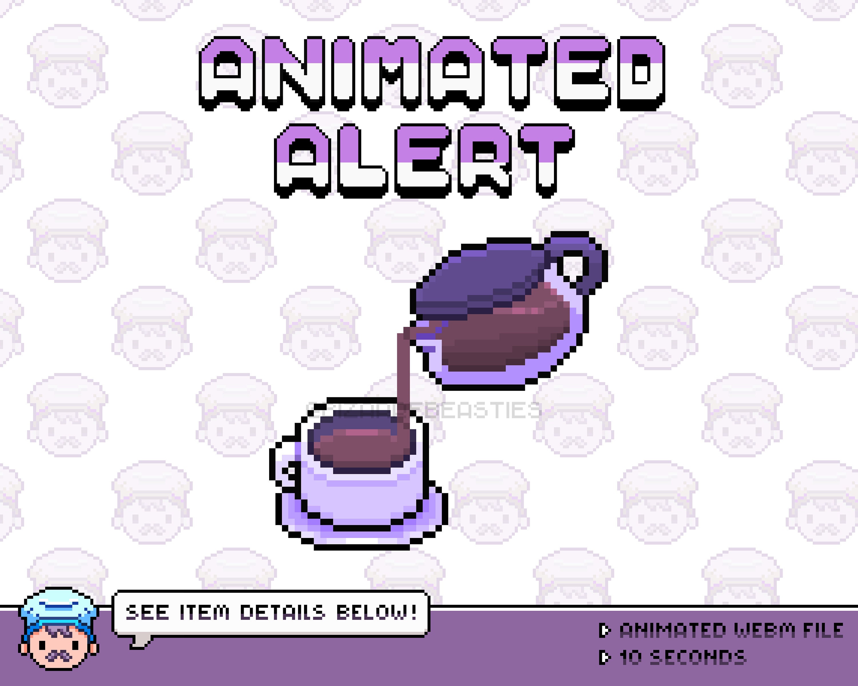 Cute Animated Stream Alert Twitch Alert Alert Box Animated - Etsy UK