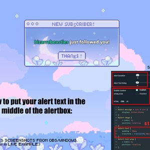 Cute 6x Animated Alerts ~ Animated Twitch Alerts Pack ~ Pixel Art ...