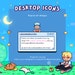 Cute Desktop Icons Pixel Art Folder Icon, Desktop Customization, Kawaii ...