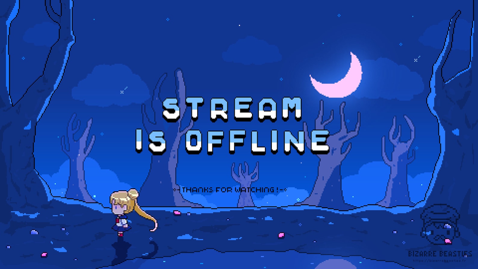 Cute 3x Premium Animated Twitch Offline Banners 8bit Pixel | Etsy