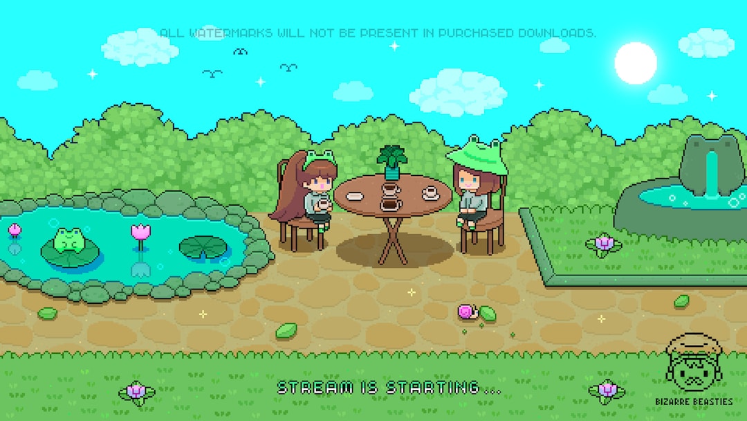 Cute 4x Animated Twitch Stream Screens Pack 8bit Pixel Art Starting ...