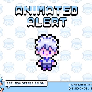 Cute Animated Stream Alert Twitch Alert, Alert Box, Animated Alert ...